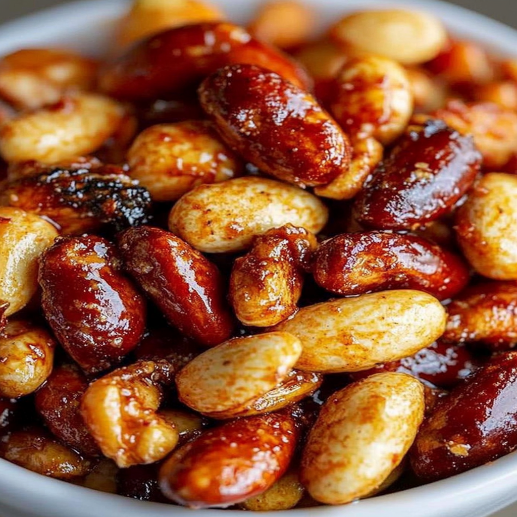 Honey Sriracha Roasted Nuts