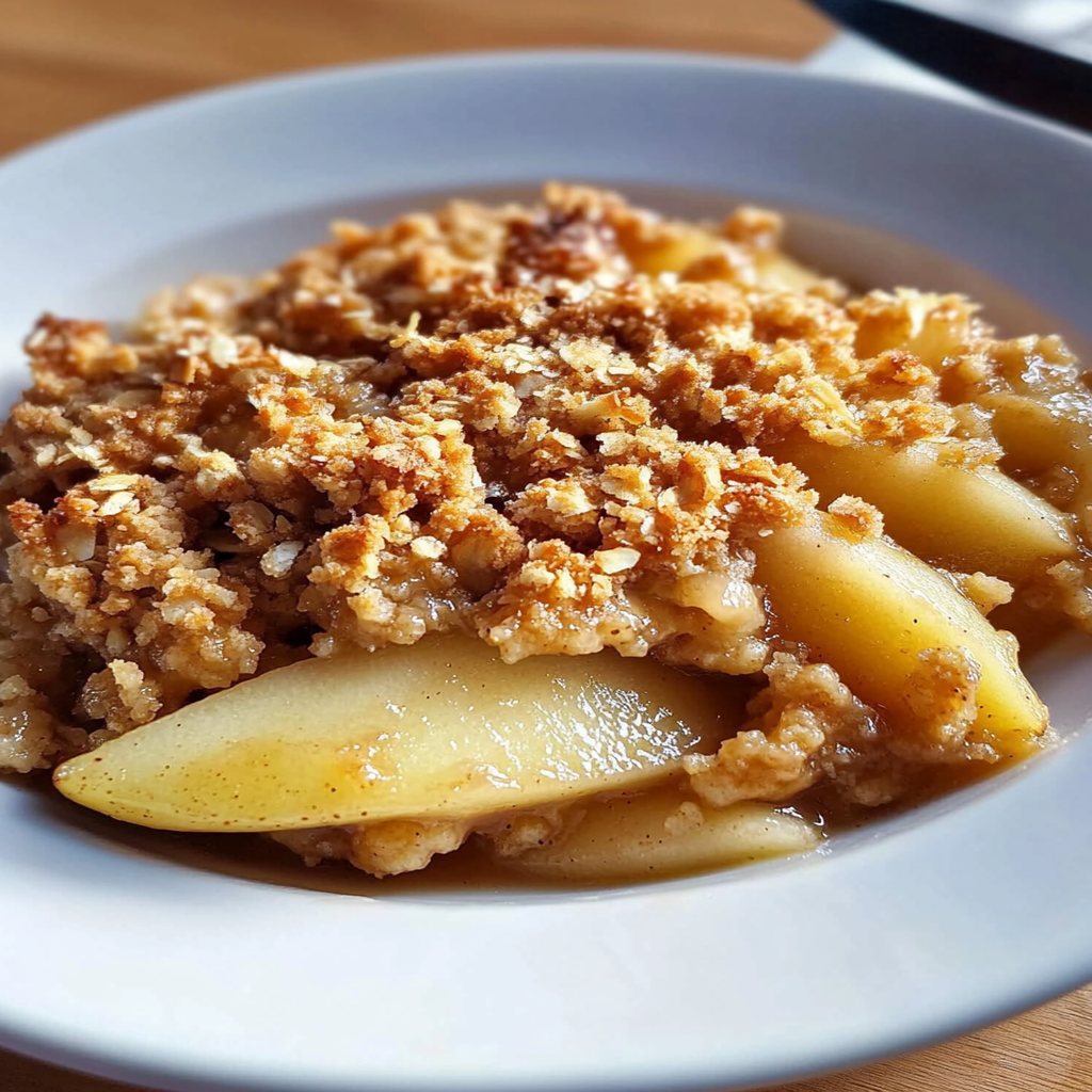 Pear and Ginger Crumble