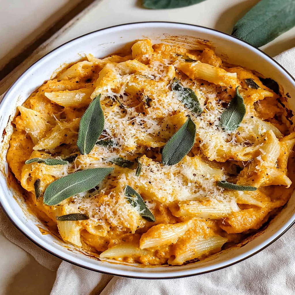 Pumpkin and Sage Pasta Bake